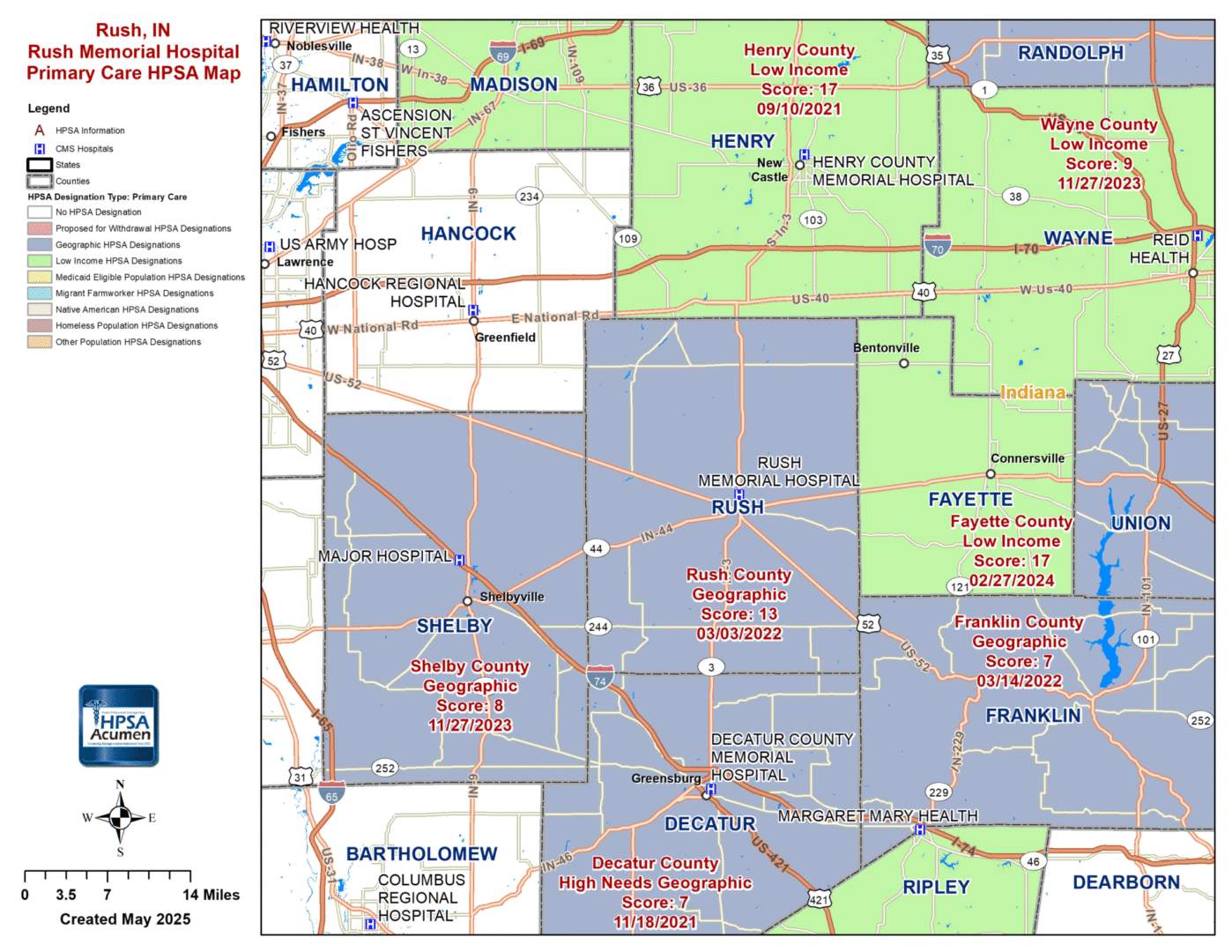 Rush Memorial Hospital - Rush County | Consulting